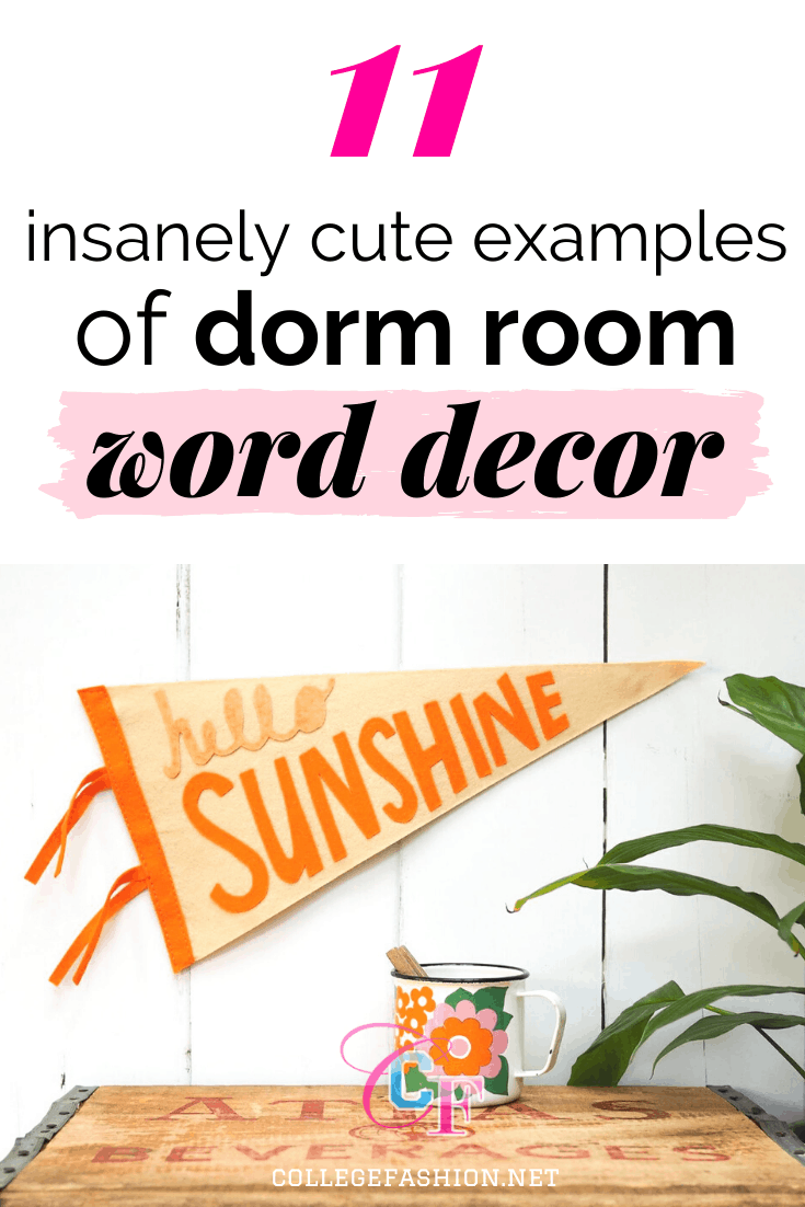 11 Word Art Decor Ideas to Dress Up Your Dorm - College Fashion