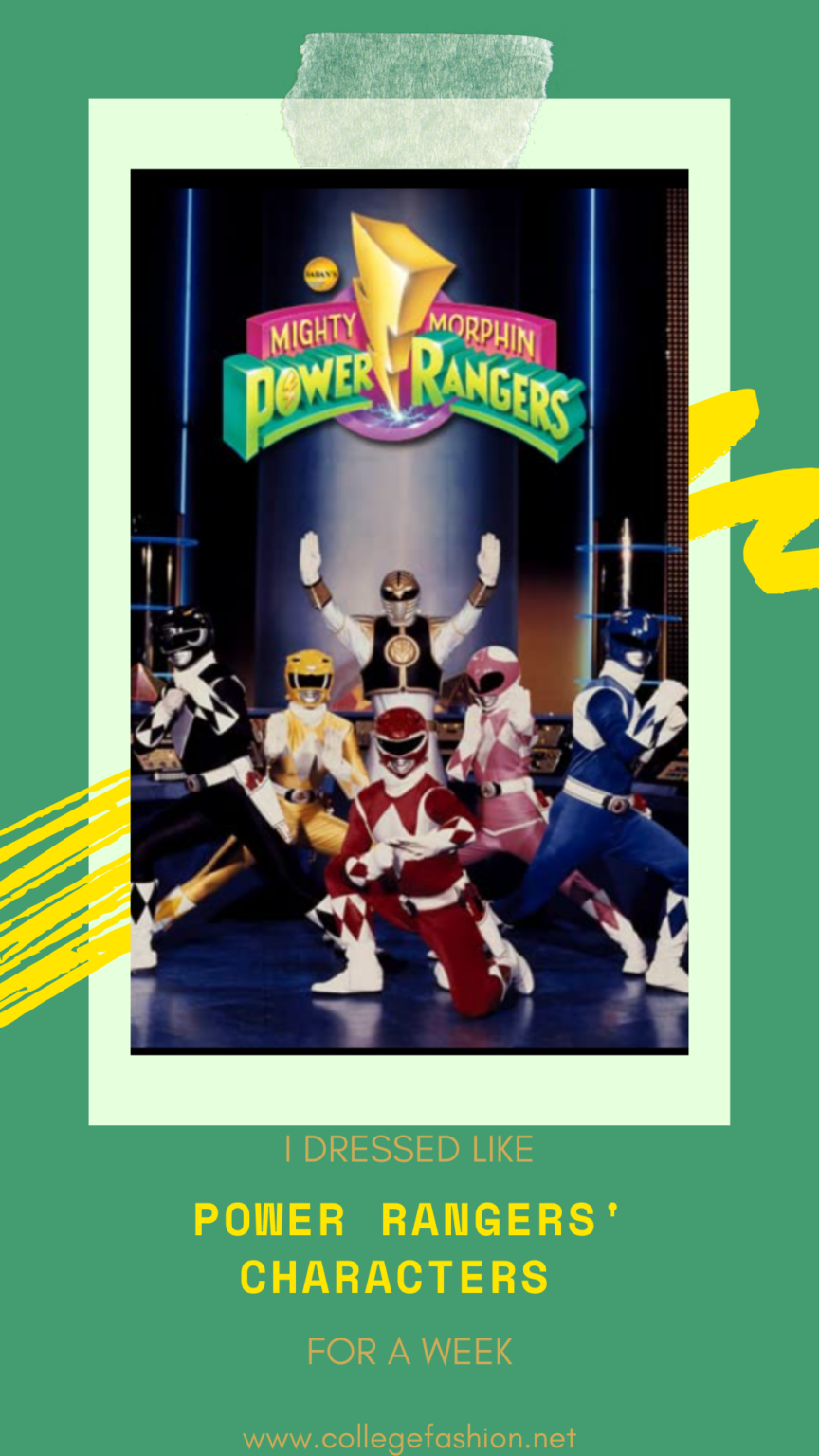 Power Rangers Fashion: I Dressed Like Power Rangers Characters for a ...
