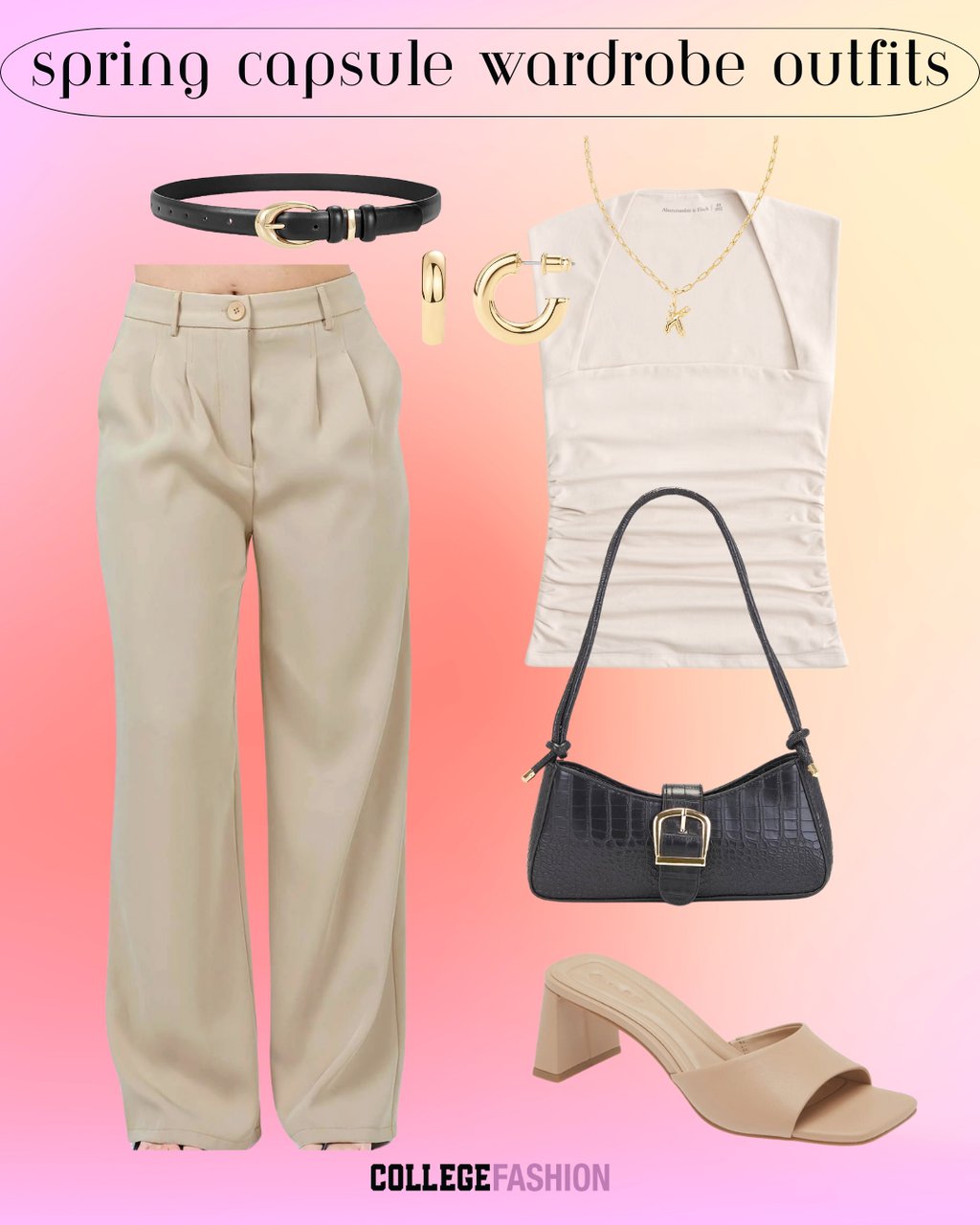 The Perfect (Affordable!) Spring Capsule Wardrobe for College